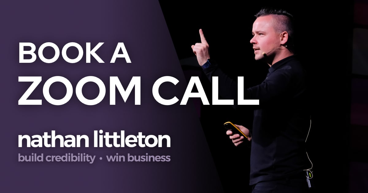 Book a call into my diary - Nathan Littleton - Marketing Speaker